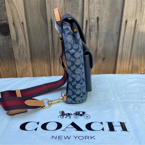 Coach | Bags | Coach Heritage Pack In Signature Chambray C43 | Poshmark